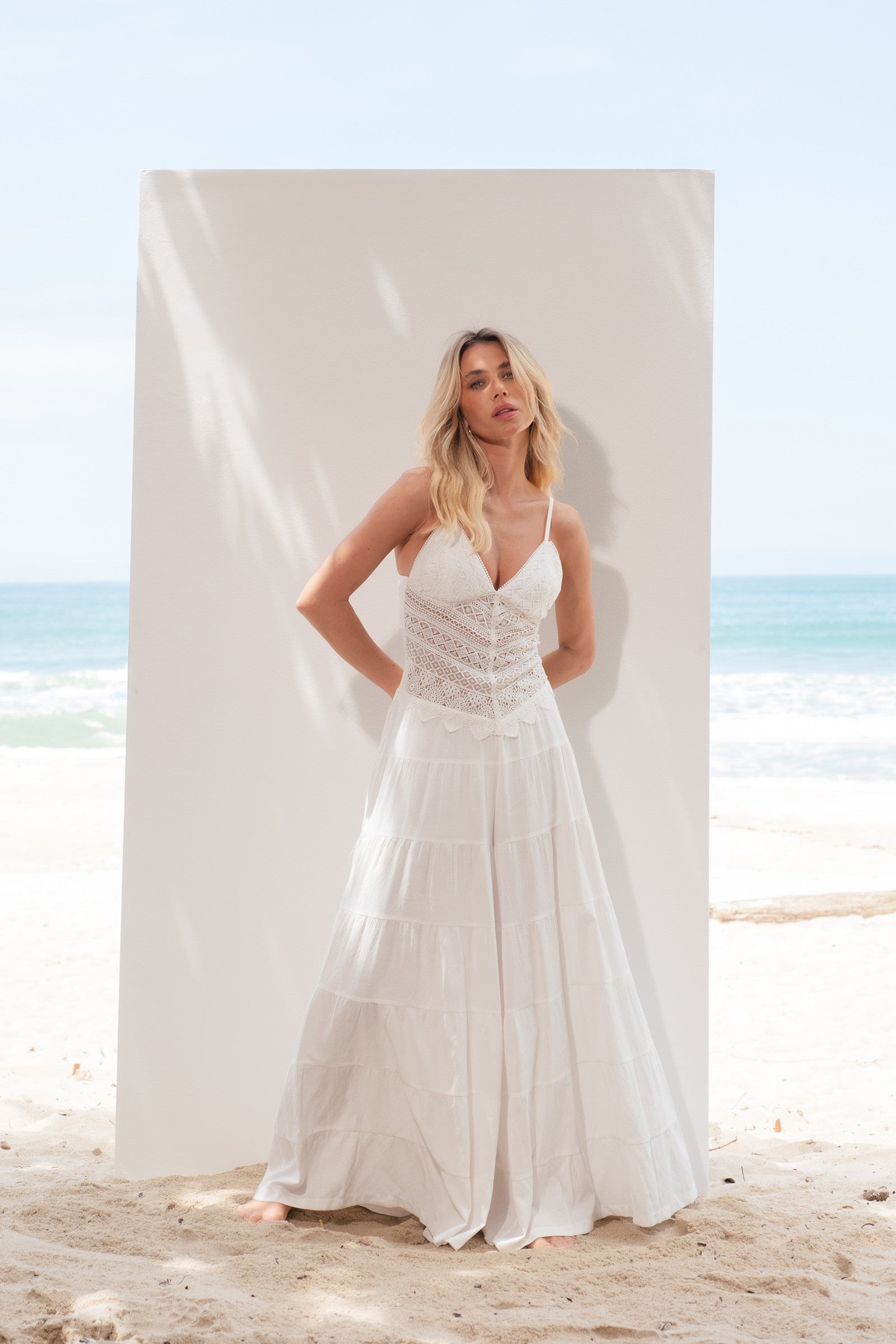 Macacão Fluido Mavis Off White – IKKY